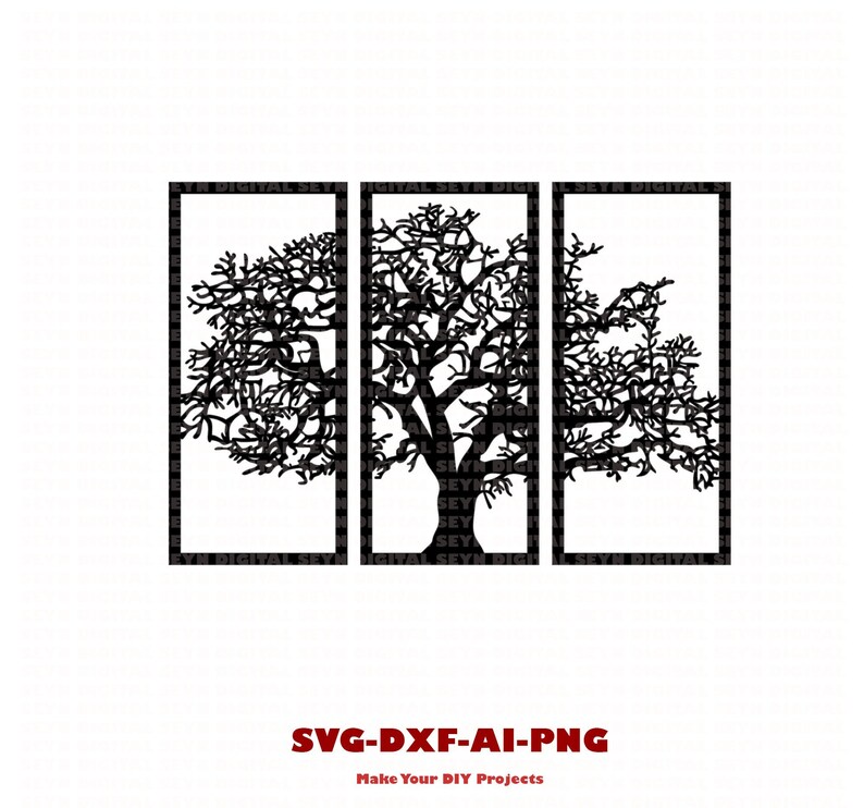 Tree Panels Wall Panels Room Decor Tree Patterns Laser - Etsy