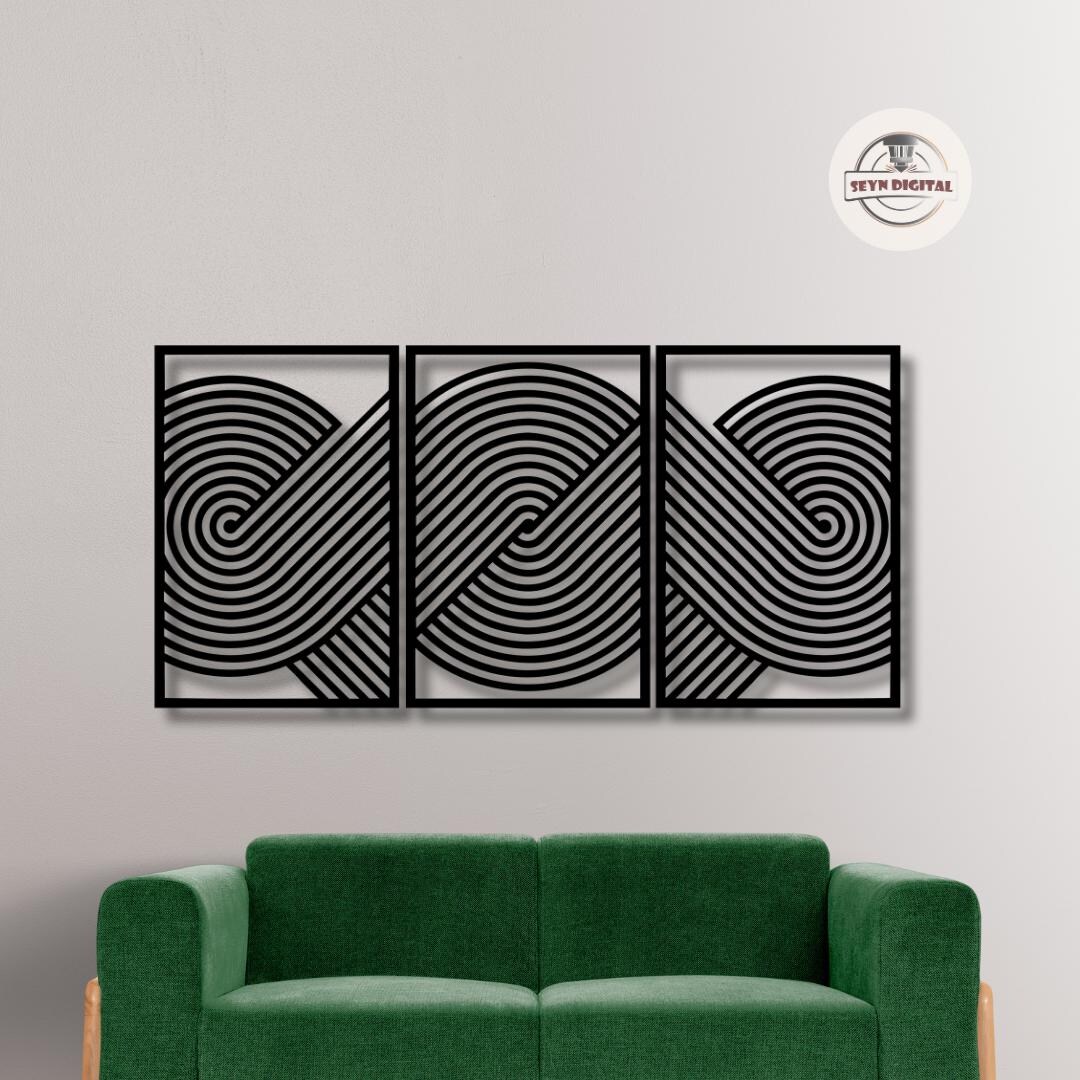 Geometric Wall Panel DXF File: Laser Cut CNC Design (digital Download ...