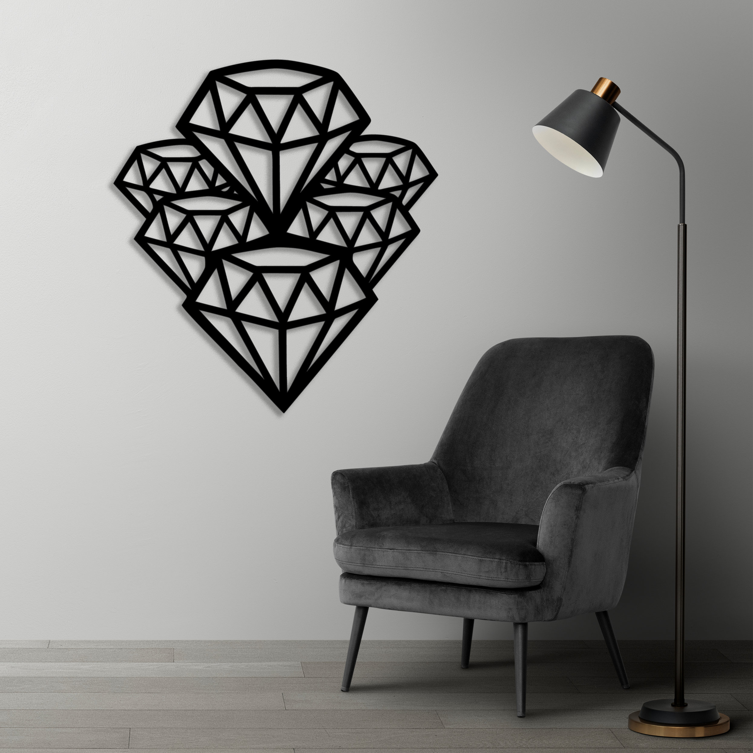 Buy Diamond SVG File, Diamond Clipart, Diamond DXF, Diamond Silhouette ...