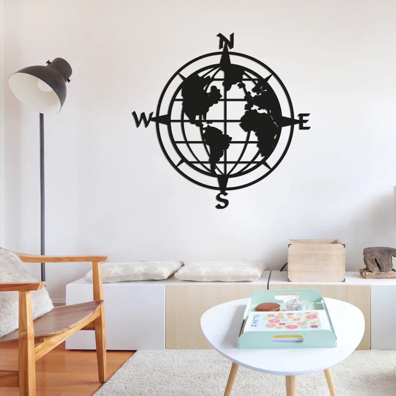 Compass Globe World Map SVG Compass Rose Svg, Adventure Svg, Cut File ...