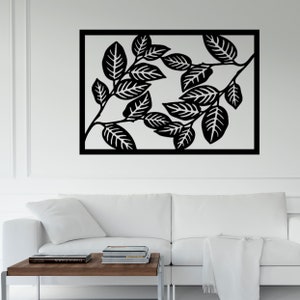 Panel Leaves Svg,wall Decor,vector Files, for Laser Cut,cnc,png, Dxf ...