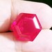 Certified Red Ruby Hexagon Shape AAA Quality 9.75 Ct Natural Mozambique ...