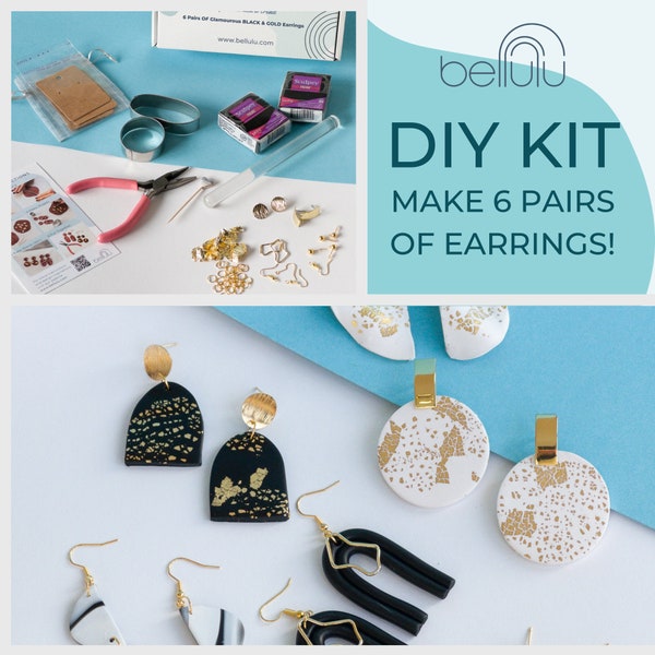 Polymer Clay Earring Kit - Etsy