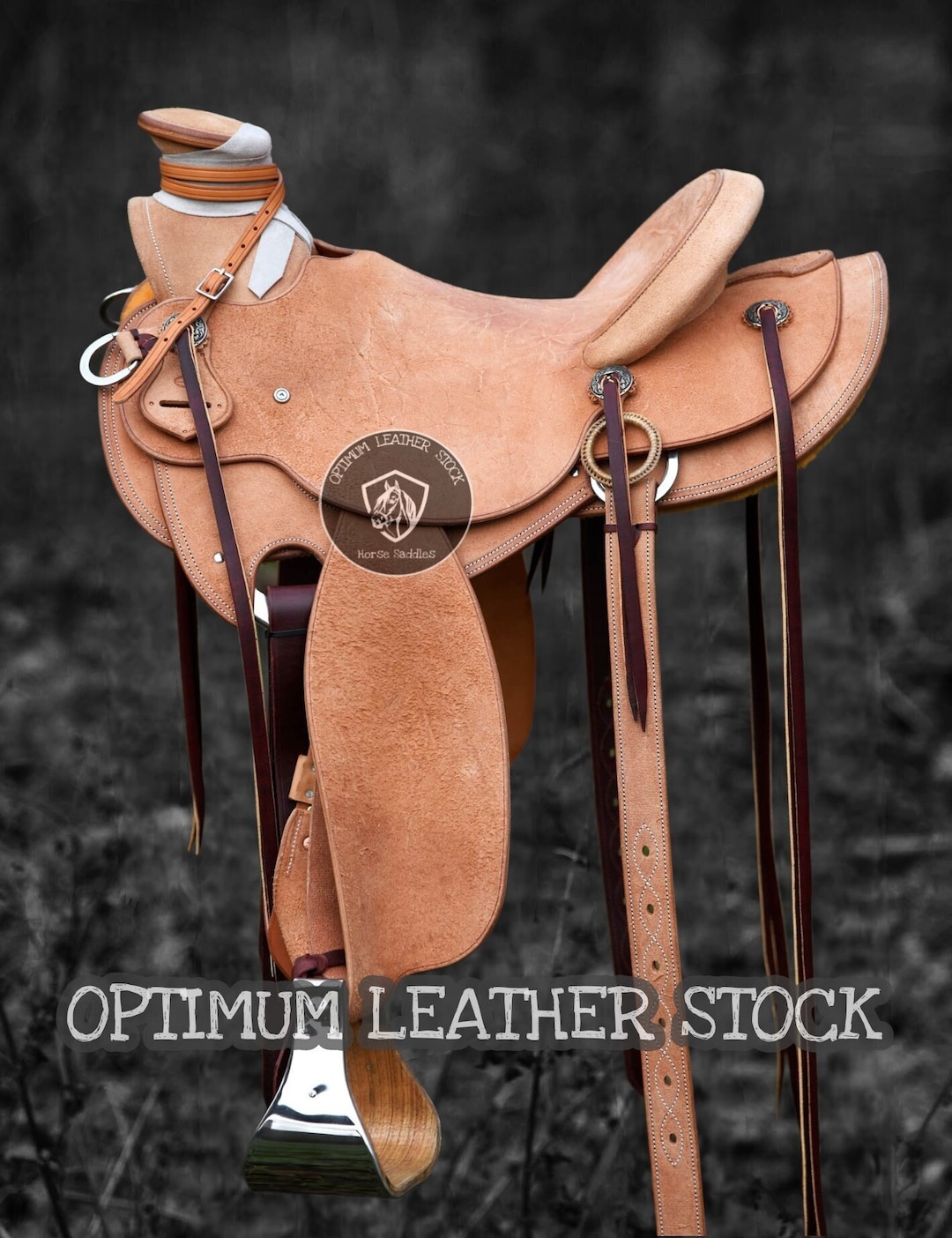 Wade Style Tree A Slick Fork Premium Leather Ranch Roping Western ...