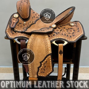 Deep Seat/high Cantle Western Barrel Racing Pony and Adult Size Premium ...