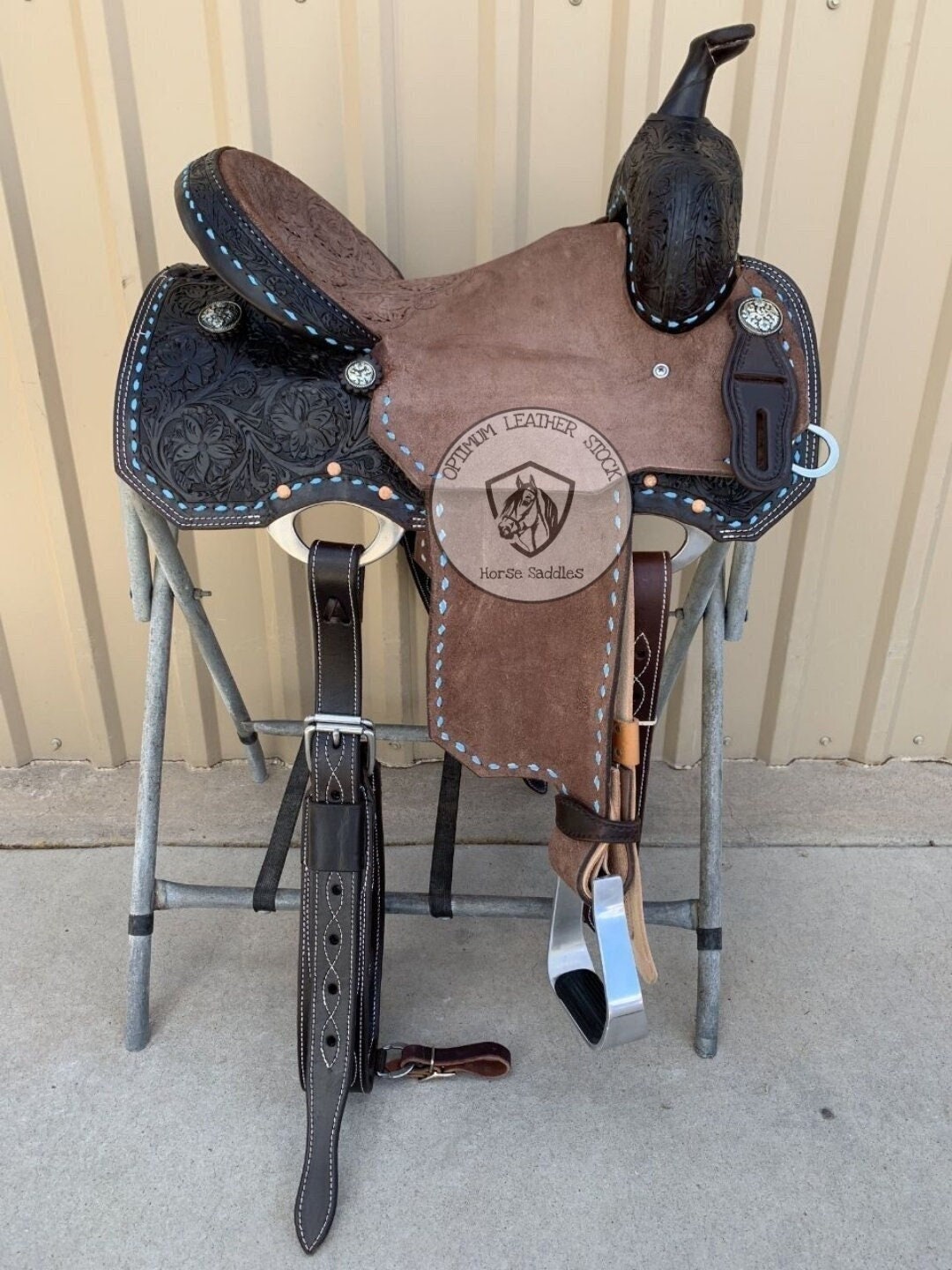 Handmade Adult and Pony Miniature Western Premium Leather Barrel Racing ...