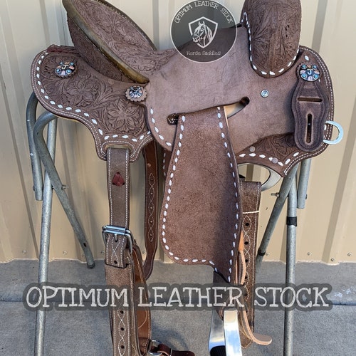 Premium Leather Western Strip Down Barrel Racing Horse Saddle - Etsy