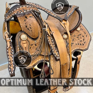 Deep Seat/high Cantle Western Barrel Racing Pony and Adult Size Premium ...