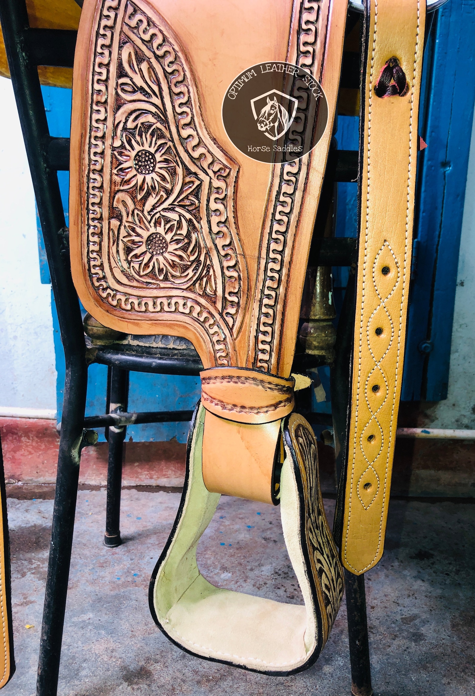 Handmade Western Leather Hand Carved Ranch Roper Horse Saddle - Etsy