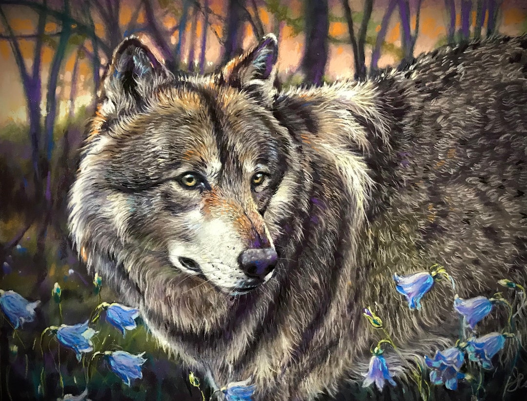 Wolf Art ~ Wolf Painting ~ Original Art - Etsy