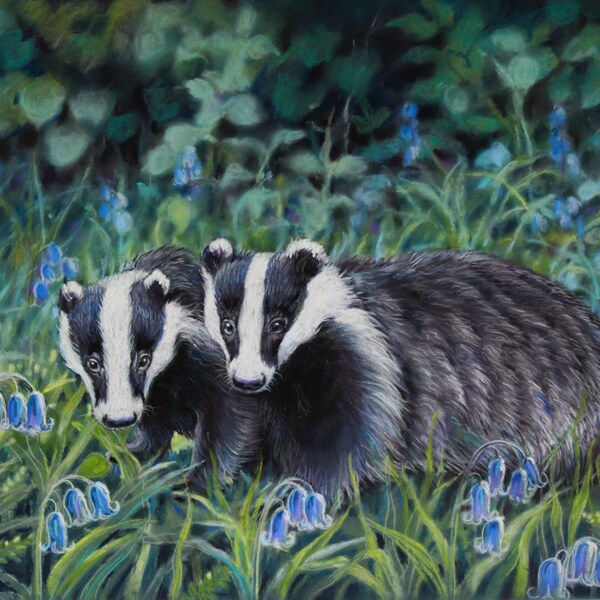 Badger Art - Etsy