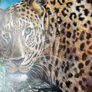 Leopard Art ~ Leopard Painting ~ Original Art ~ Canvas Art ~ Acrylic ...