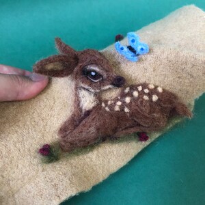 Cute Deer Hat, Handmade Felted Wool Hats, Felted Wool Hat for Winter ...