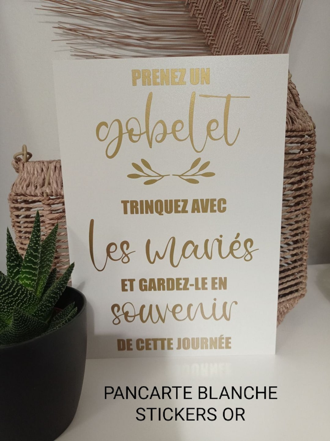 Pancarte prenez un gobelet - Etsy France