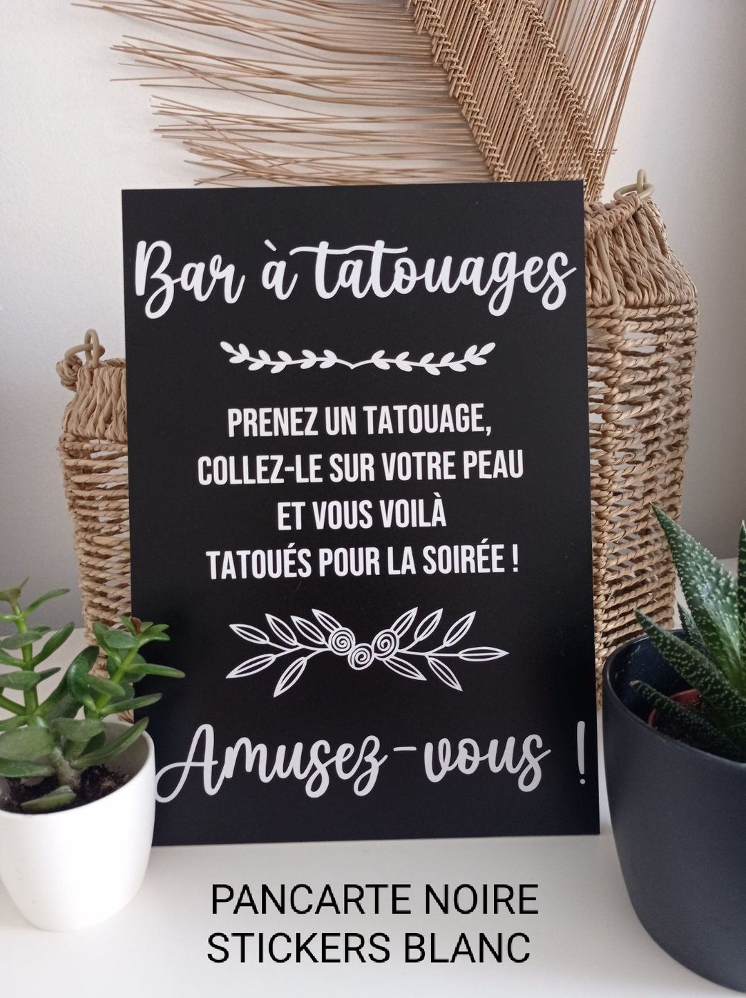 Pancarte bar à tatouages - Etsy France