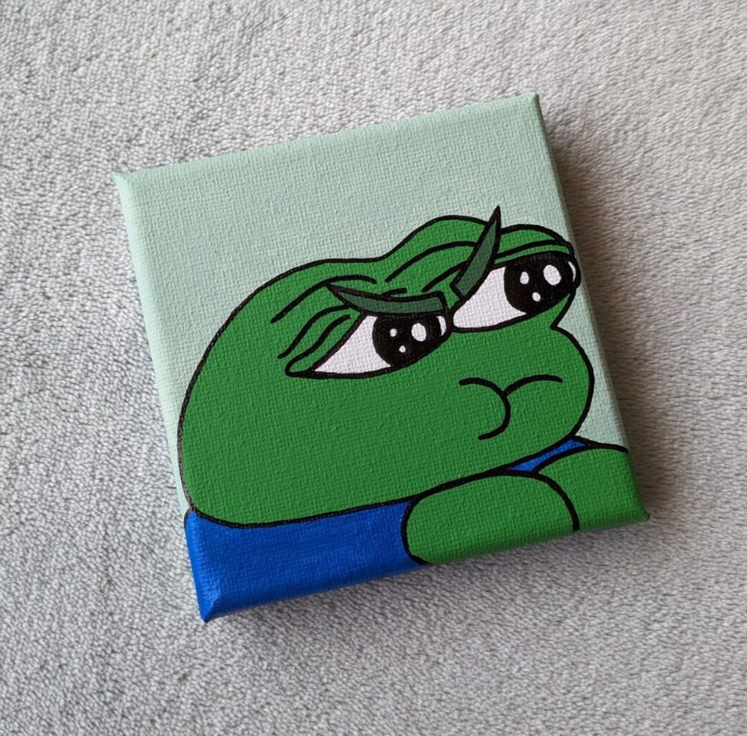 Peepopout | Peepo Painting | Canvas Painting | Meme Frog | Twitch Peepo ...