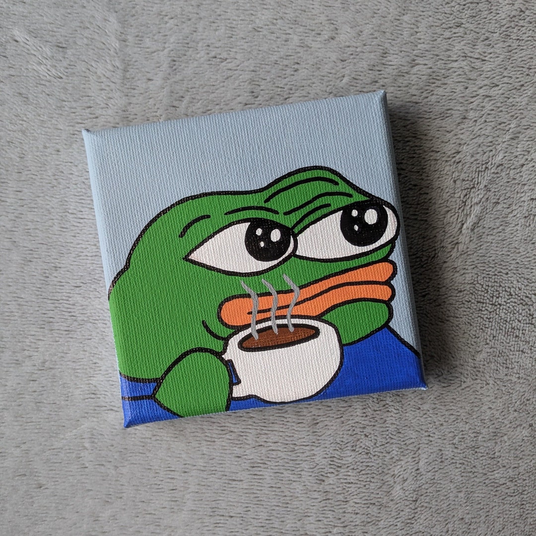 Peepocoffee | Peepo Painting | Canvas Painting | Meme Frog | Twitch ...