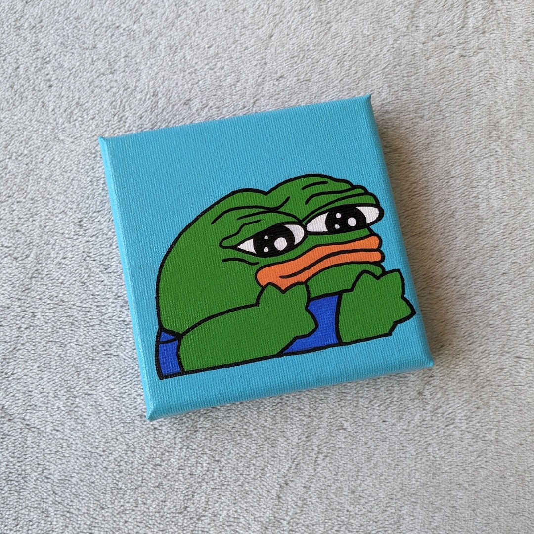 Peepohug | Peepo Painting | Canvas Painting | Meme Frog | Twitch Peepo ...