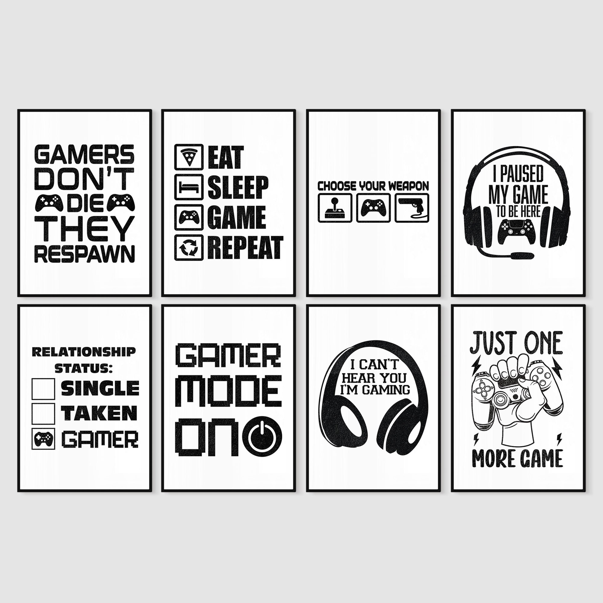 Gaming Prints, Gamer Poster, Gamer Gift, Gaming Room, Games Room Wall ...