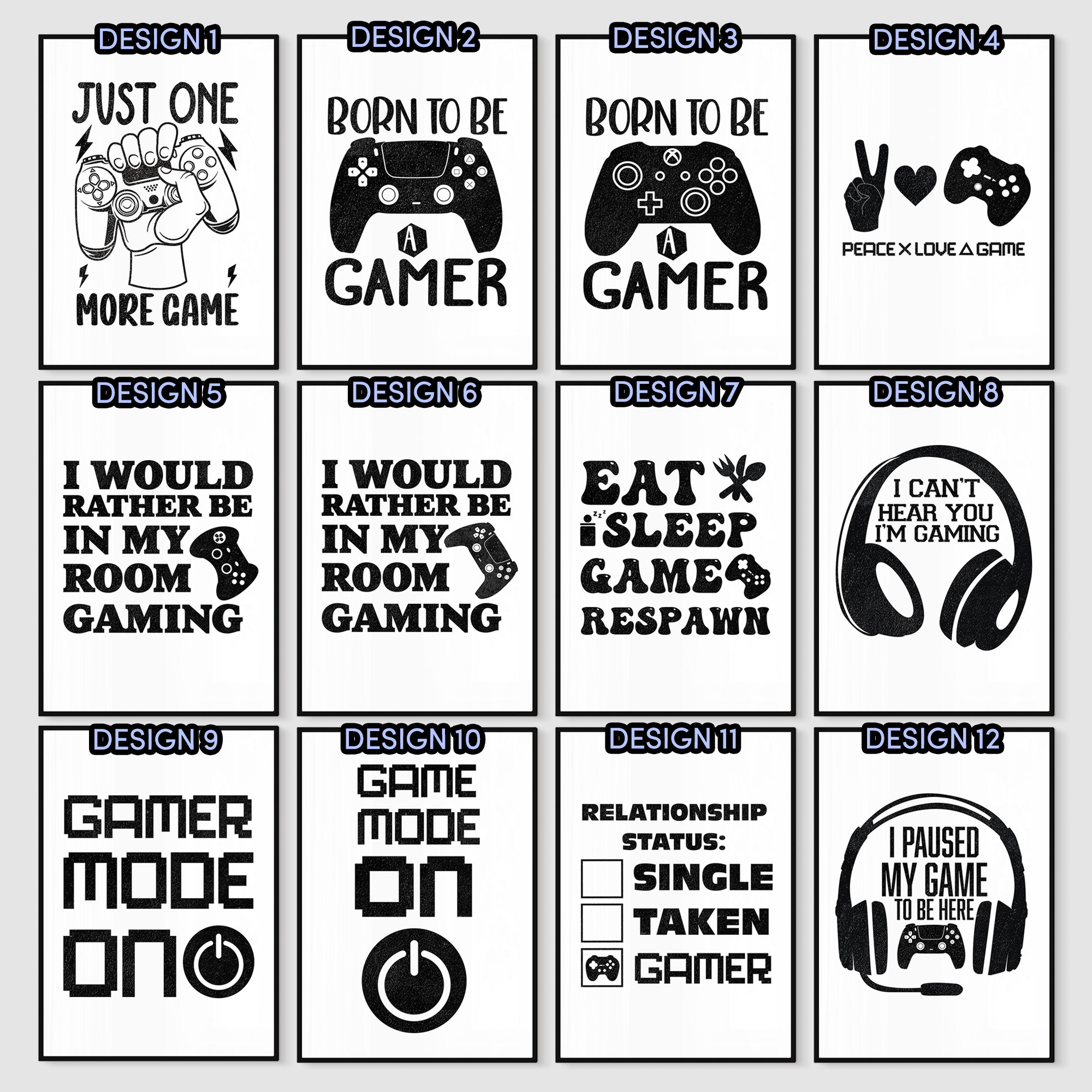 Gaming Prints, Gamer Poster, Gamer Gift, Gaming Room, Games Room Wall ...