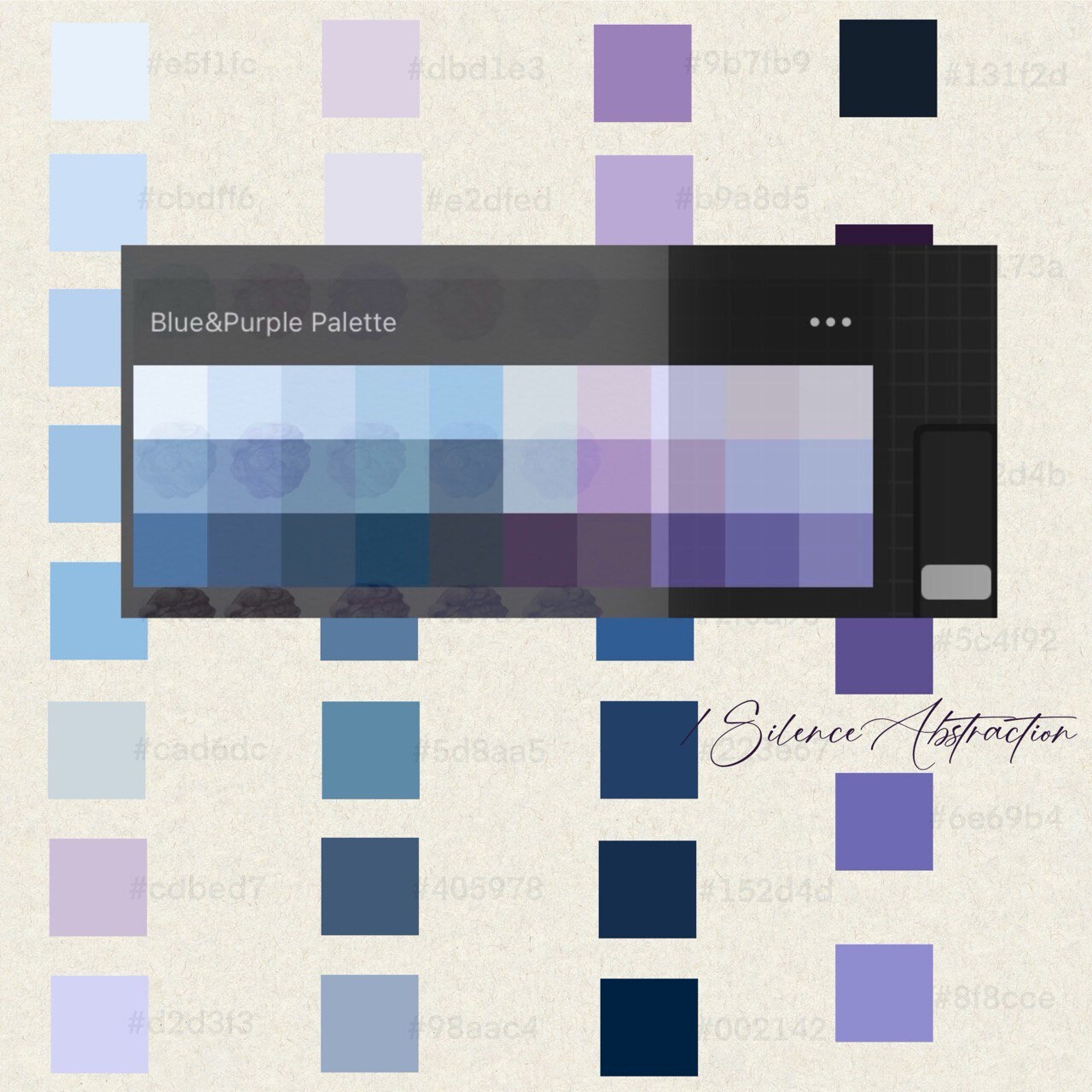 Moonlight Melody, Procreate Color Palette, Procreate Swatches, Color ...
