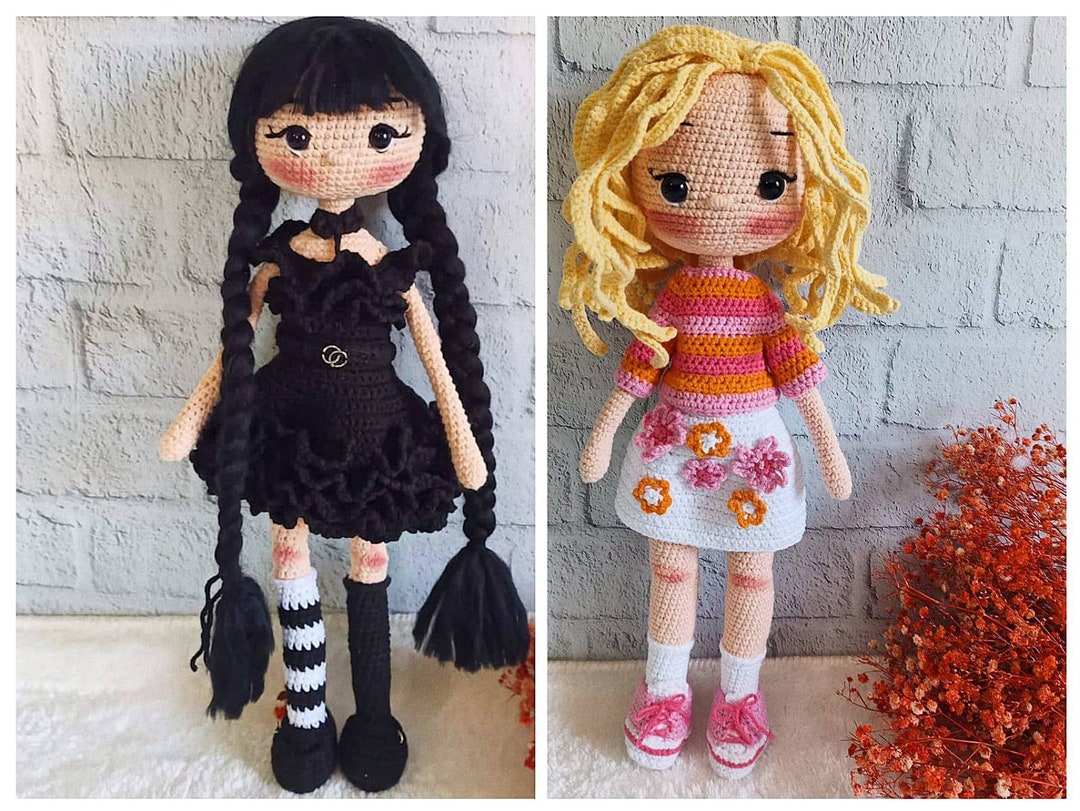 Wednesday Addams Doll and Enid Sinclair Doll - Etsy