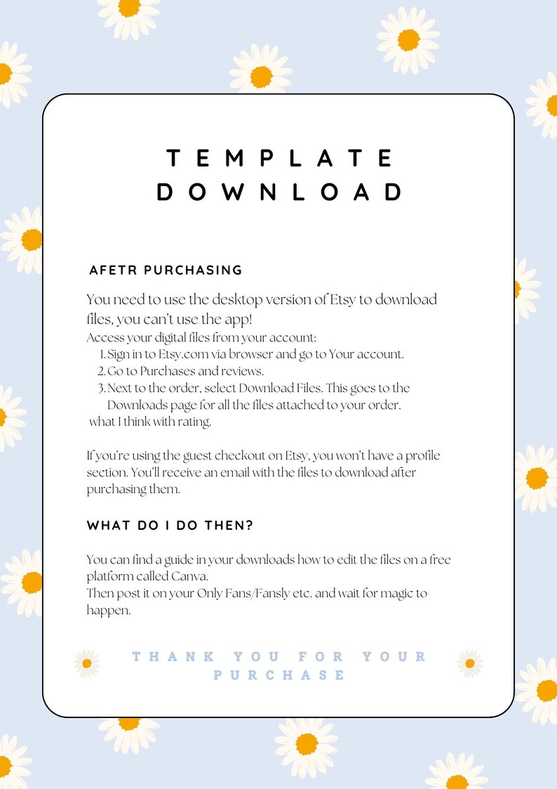 Editable Tip Menu Template - Peach Theme, Canva (digital Download) - Etsy