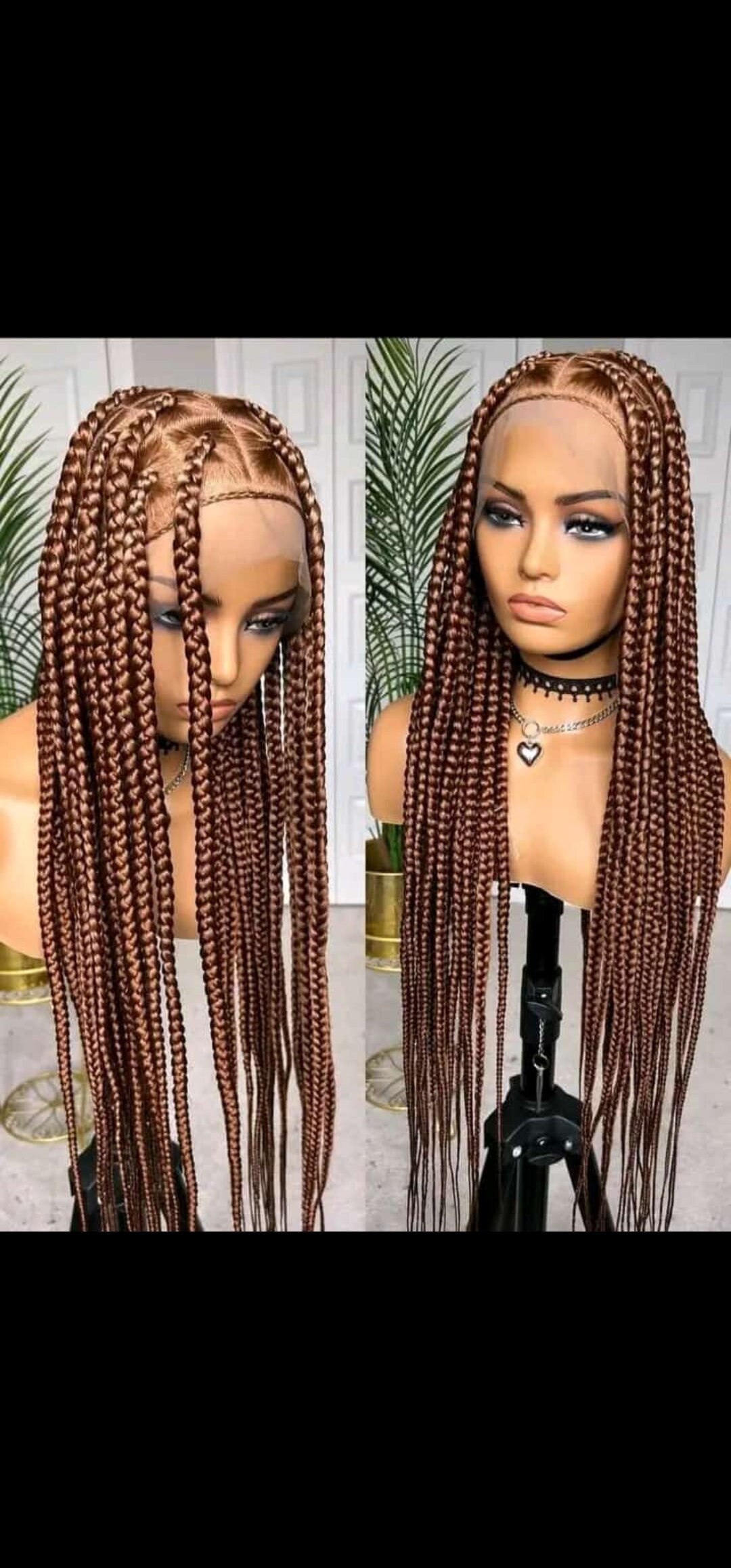 Full Lace Box Braided Wigs - Etsy