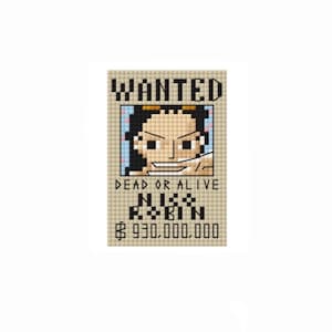 One Piece Nico Robin Mini Cross Stitch Pattern PDF File - Etsy