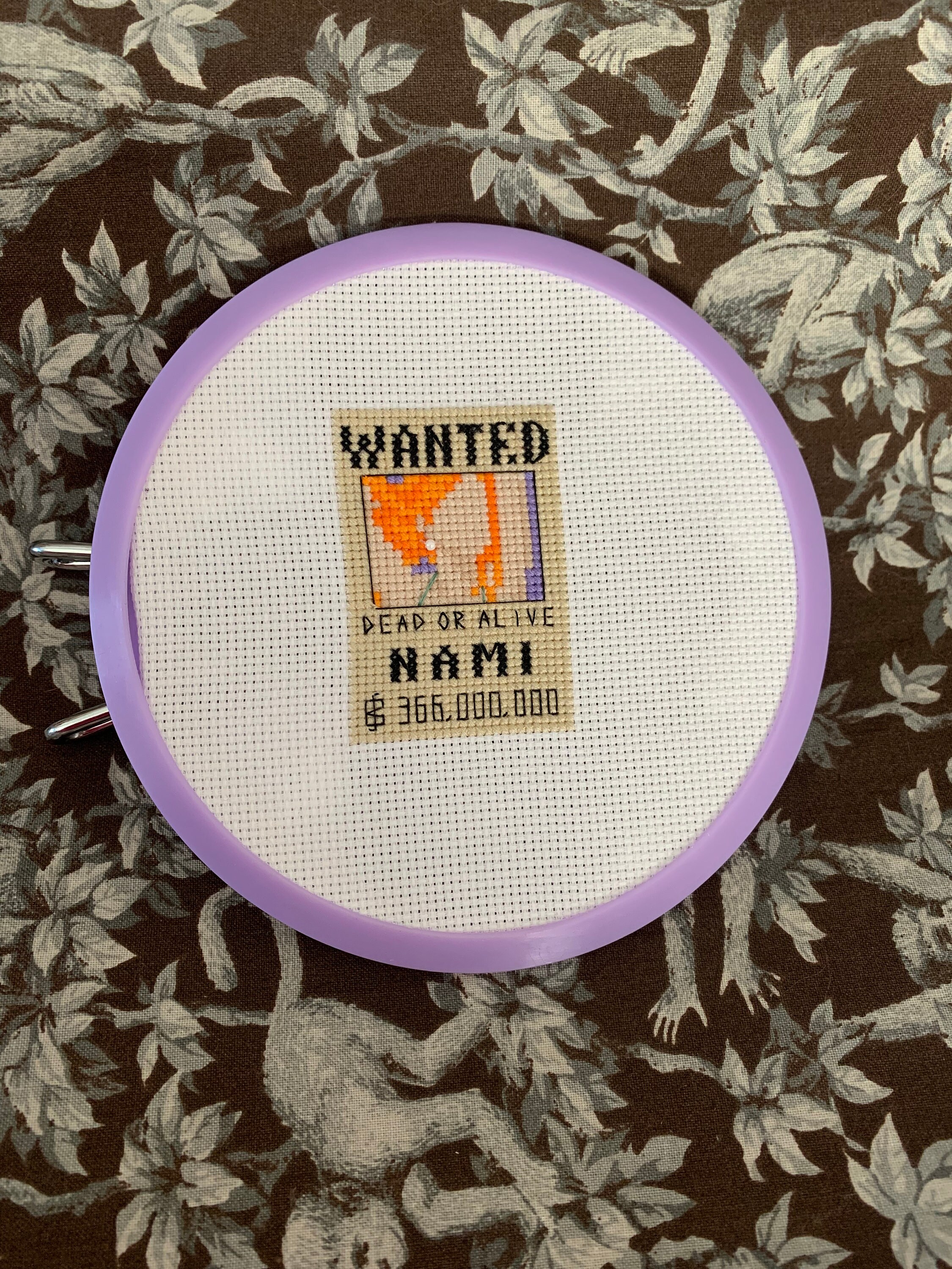 One Piece Nami Mini Cross Stitch Pattern PDF File - Etsy