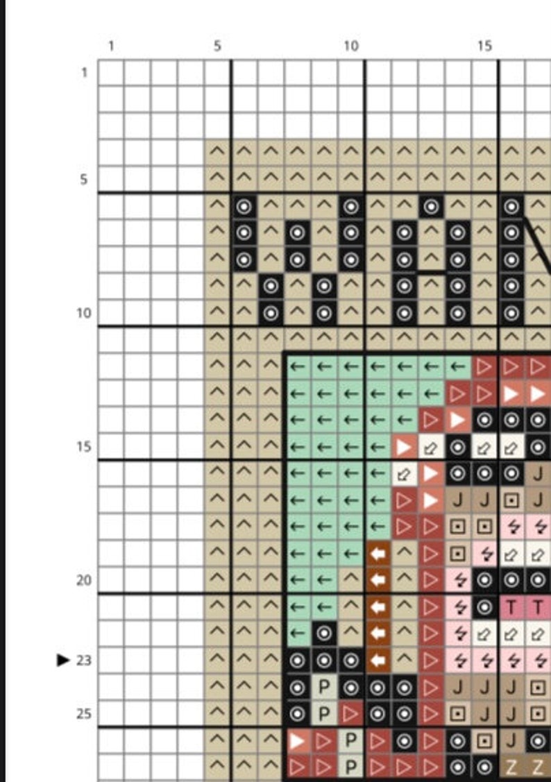 One Piece God Usopp Mini Cross Stitch Pattern PDF File - Etsy