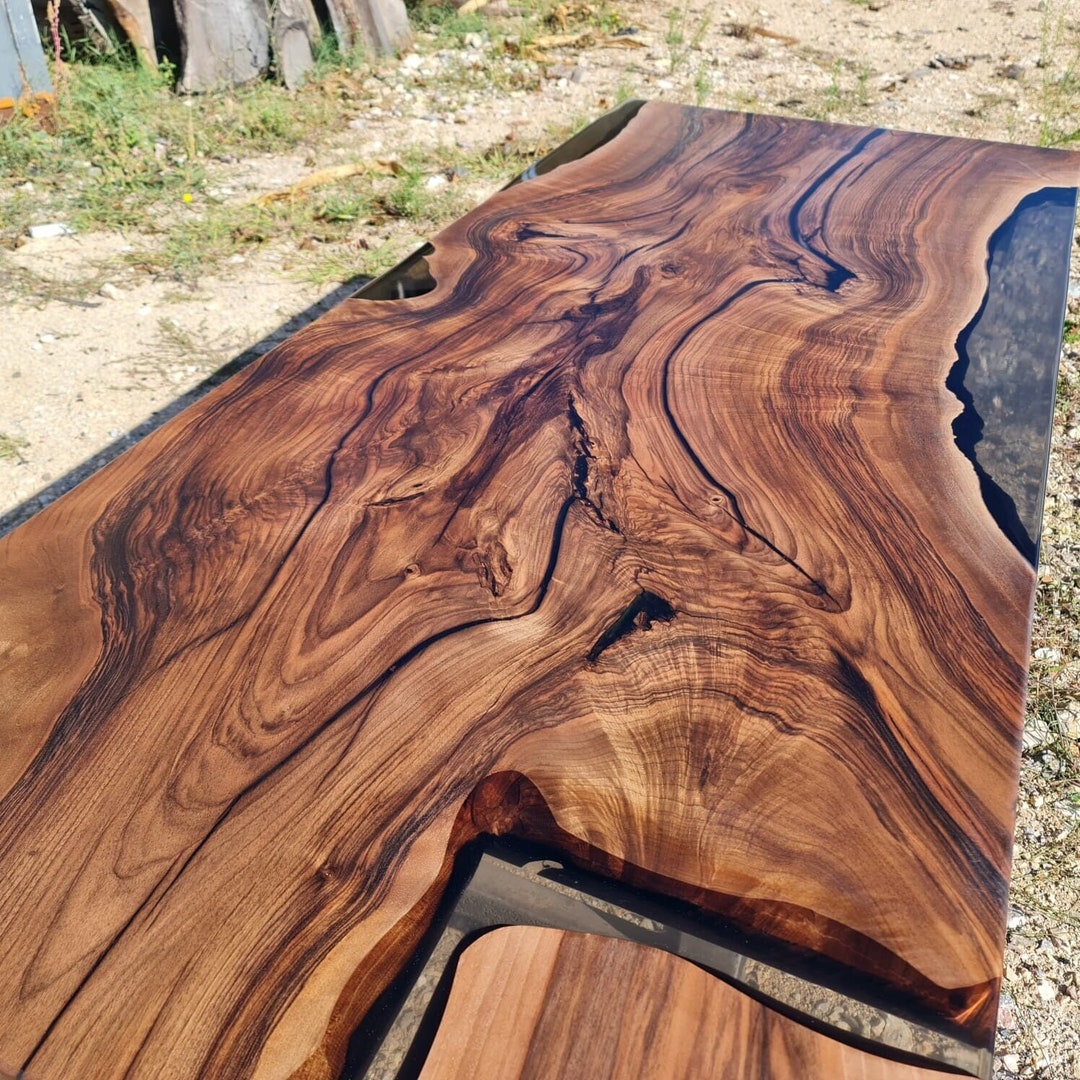 Epoxy Dining Table Walnut Slab Epoxy Table - Etsy