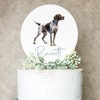 Cake Topper Monogram Wooden Cake Topper Pattern Gingham Birthday Cake ...