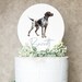 Cake Topper Monogram Wooden Cake Topper Pattern Gingham Birthday Cake ...