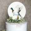 Hunting Cake Topper Lucky Duck Watercolor Hunting Party Deer Mallard ...