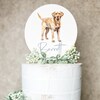 Cake Topper Monogram Wooden Cake Topper Pattern Gingham Birthday Cake ...