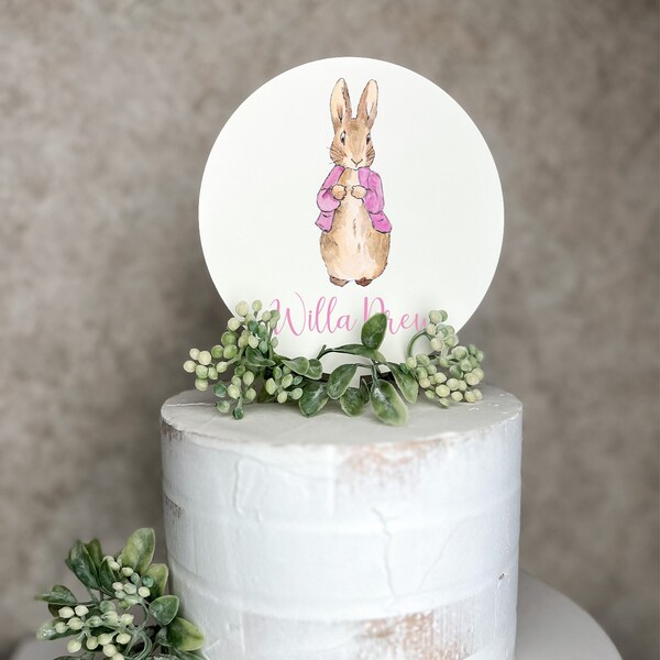 Peter Rabbit Flopsy Bunny Cake Topper - Etsy