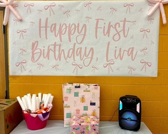 Grandmillennial Birthday | Pink Bow | Gingham | Coquette Classic ...