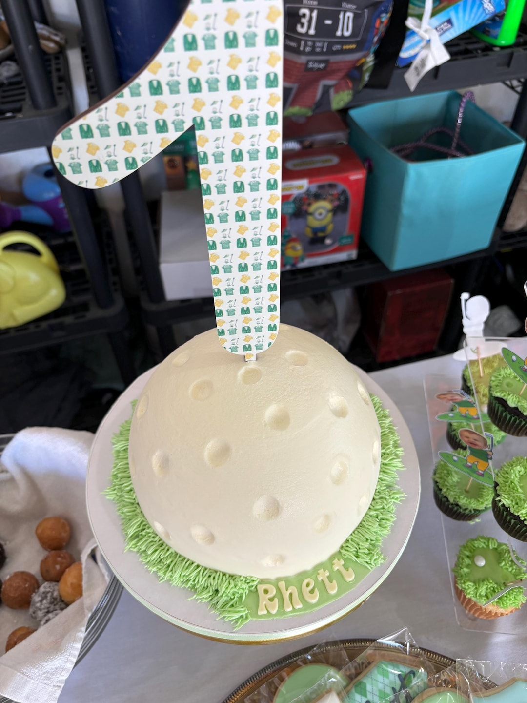 Masters Golf Cake Topper | Number | Wooden Cake Topper | Pattern ...