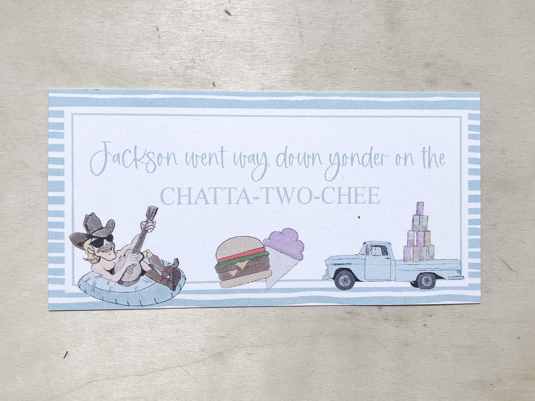 Chatta-two-chee Paper Banner | 2nd Birthday | Way Down Yonder | Alan ...
