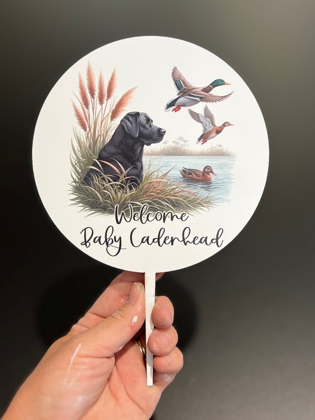 Hunting Cake Topper | Lucky Duck | Watercolor | Hunting Party | Deer ...