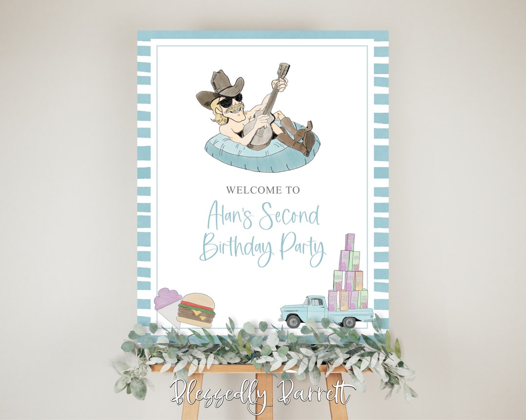Chatta-two-chee Printable Welcome Sign | 2nd Birthday | Way Down Yonder ...