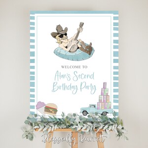 Chatta-two-chee Printable Welcome Sign | 2nd Birthday | Way Down Yonder ...