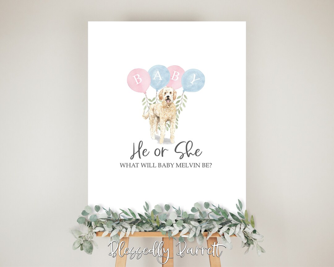 Dog Welcome Sign | 120 Dogs Options | Monogram | Custom | Baby Shower ...