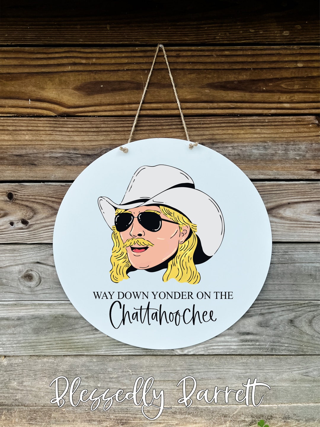 Chatta-two-chee Door Hanger | Alan | Jackson | 2nd Birthday | Way Down ...