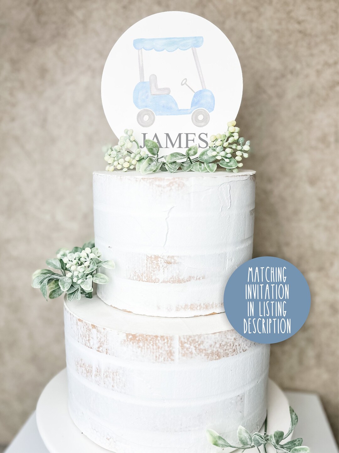 Classic Golf Cake Topper | Par-tee | First Birthday | Fore | Hole in ...