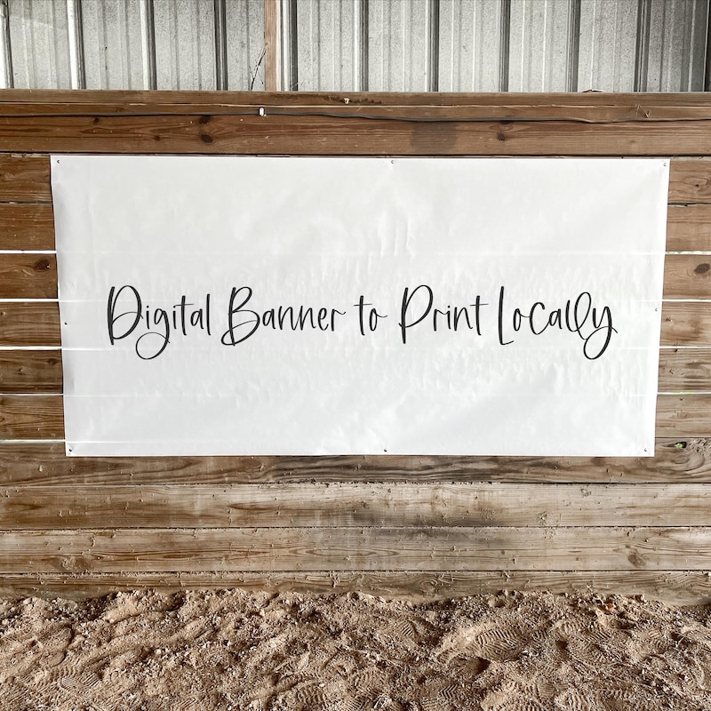 Printed Banner - Etsy