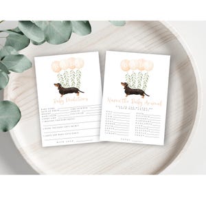 Baby Shower Games | 120 Dogs Options | Monogram | Custom | Baby Shower ...