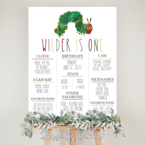 Very Hungry Caterpillar Birthday - Etsy