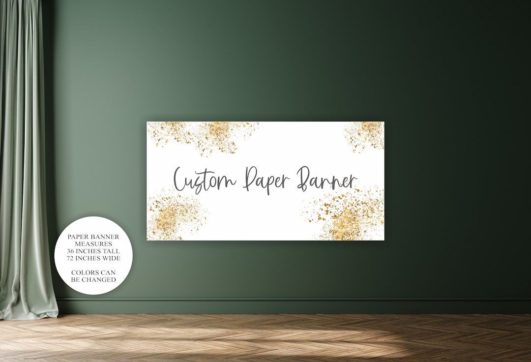 CUSTOM Paper Banner | Personalized Party Banner | Birthday | Party Sign ...